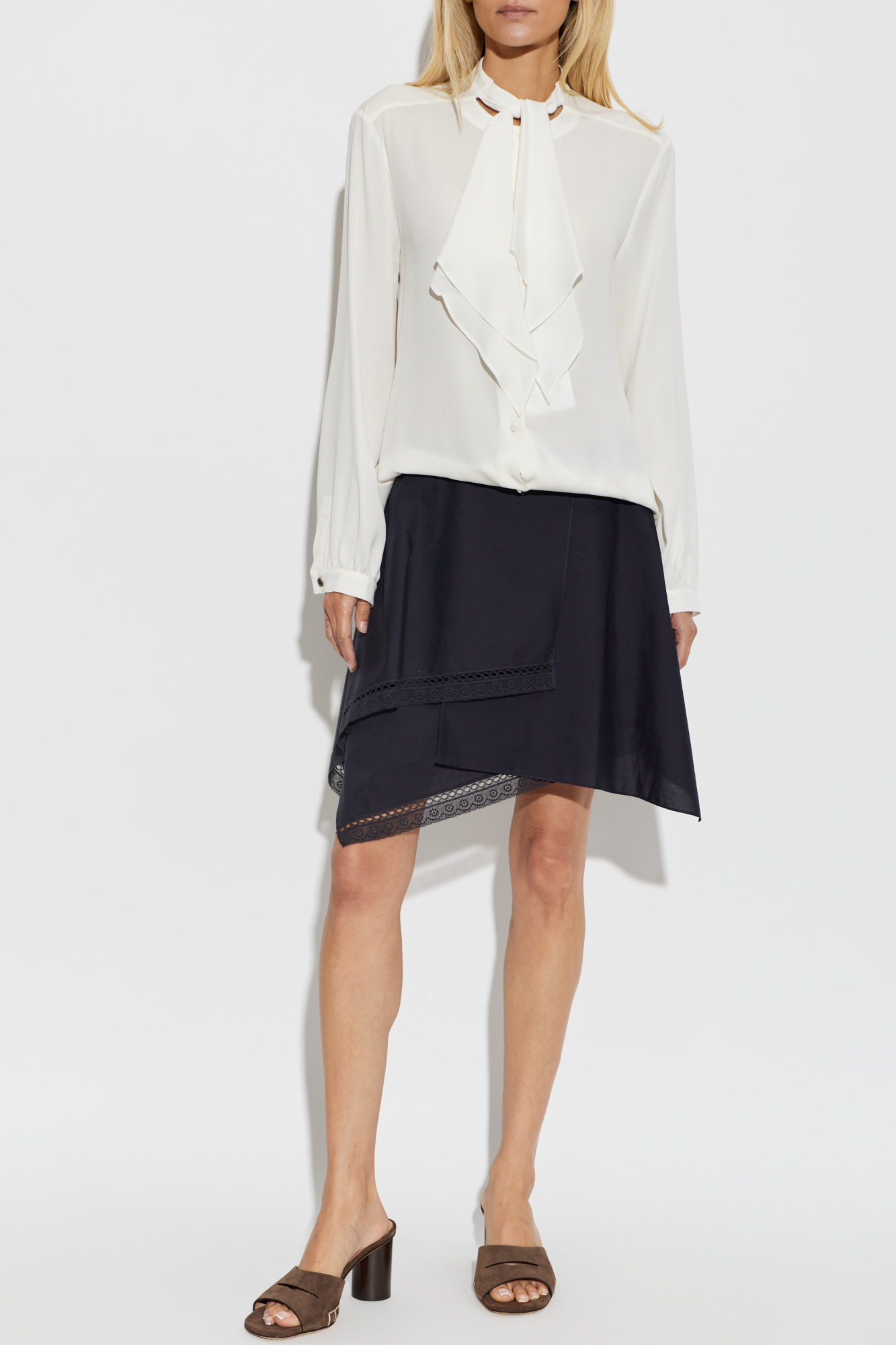 JW ANDERSON JW Anderson Asymmetrical Lace Insert Skirt